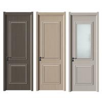 China Stainless Steel Bedroom UPVC PVC Casement Door For Modern Simple Interior for sale