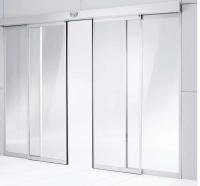 China Simple Fashion End Aluminium Frameless Glass Door with Stainless Steel Screen Netting for sale