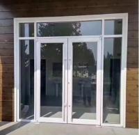 China Modern Design Great Steel Main Material Aluminium Alloy Frame Spring Door for Benefit for sale