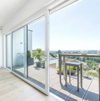 China North American Market Sliding Doors With Thermal Break And Stainless Steel Screen Netting for sale