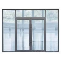 China Design Finished Aluminium Spring Commercial Door at Good for Push and Pull Opening Method for sale