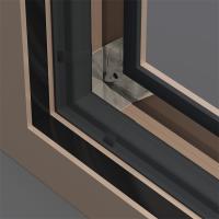 China Broken Bridge Aluminum Profile Casement Window for Modern Living Room Noise Reduction for sale
