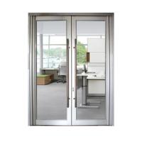 China Design Finished Aluminium Spring Commercial Door at Good for Push and Pull Opening Method for sale