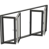 China Effortlessly Blend Indoor And Outdoor Spaces With Aluminum Soundproof Bi Fold Windows for sale