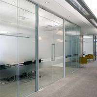 China Finished Surface Aluminium Commercial Frameless Glass Door for Bathroom Popular Choice for sale