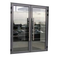 China Aluminium Thermal Break Spring Glass Door in Modern Colour for Energy-saving Bathroom for sale