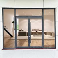China Aluminium Thermal Break Spring Glass Door in Modern Colour for Energy-saving Bathroom for sale