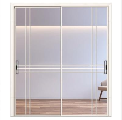 China Customizable 10 Sealing Layer Aluminum Sliding Glass Doors with 70mm Window Frame Width for sale