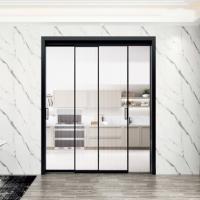 China Customizable 10 Sealing Layer Aluminum Sliding Glass Doors with 70mm Window Frame Width for sale