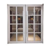 China Steel Material Energy Saving Modern Design Soundproof Aluminum Double Glass Spring Floo for sale