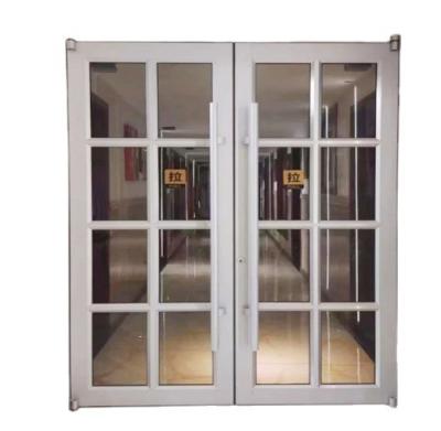 China Steel Material Energy Saving Modern Design Soundproof Aluminum Double Glass Spring Floo for sale