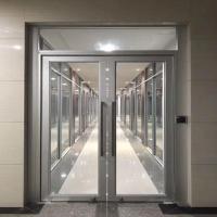 China Bathroom Glass Door Aluminium Alloy Spring Door for Custom Projects for sale
