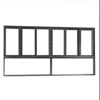 China R D Design Hanging Curtain Aluminum Windows for Verandas Sliding/Tilt and Turn Opening for sale