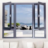 China SKATE Original Hardware Aluminum Soundproof Casement Window with Level 8 Air Tightness for sale