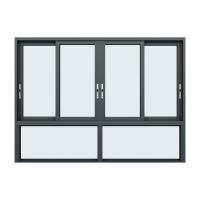 China 8-Way Seal Aluminum Three Track Sliding Windows 2.2 mm Wall Thickness Strong Designer Team for sale