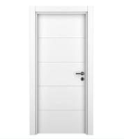 China Modern Design Style Processing Plastic Frame Soundproof UPVC  Doors For Bathroom for sale