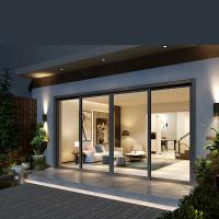 China Stainless Steel Screen Netting Hurricane Impact Aluminium Sliding Door for Living Room for sale