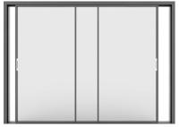 China Stainless Steel Screen Netting Tempered Glass Entrance Window Door for Sound Insulation for sale