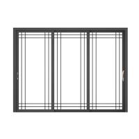 China Stainless Steel Screen Netting Tempered Glass Entrance Window Door for Sound Insulation for sale
