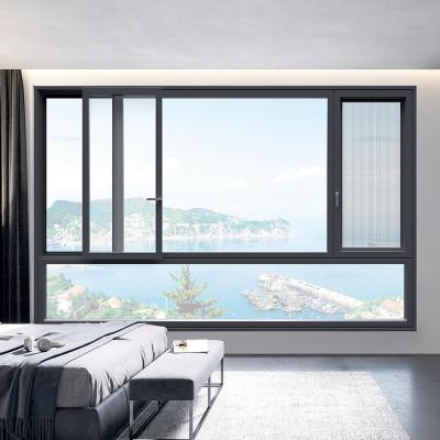 China Advanced Production Facility Facade Decoration Solution Double Layer Soundproof Sliding Windows for sale