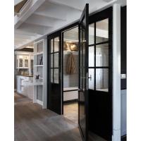 China Soundproof High Security Aluminum Casement Doors With 70mm Window Frame Width for sale