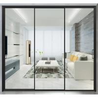 China Exterior Aluminum Sliding Doors With Large Glass View And 70mm Window Frame Width for sale