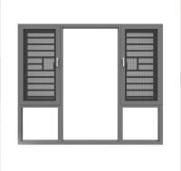 China Customizable Hanging Aluminium Casement Windows with Level 9 Wind Pressure Resistance for sale