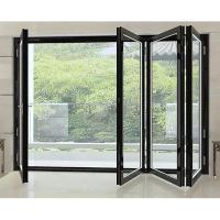 China Residential Bi-Folding Doors Aluminium Frame With Triplex Glass Option And 70mm Width for sale