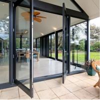 China Villa Main Entry Modern Design 1.4mm Aluminum Swing Casement Glass Door for Home Office for sale
