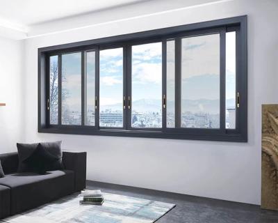 China Balcony Aluminum Sliding Windows with Horizontal Opening Pattern and Customized Design for sale