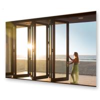 China Aluminum Alloy Modern Style Waterproof Bifold Doors For Balcony Glass Windows for sale