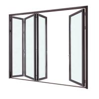China Aluminum Alloy Modern Style Waterproof Bifold Doors For Balcony Glass Windows for sale