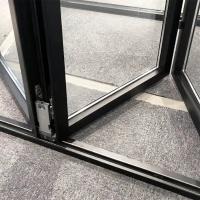 China Aluminum Alloy Modern Style Waterproof Bifold Doors For Balcony Glass Windows for sale