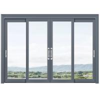 China Customizable Soundproof Aluminum Sliding Double Glass Doors With 10 Sealing Layers for sale