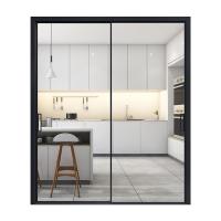 China Customizable Soundproof Aluminum Sliding Double Glass Doors With 10 Sealing Layers for sale
