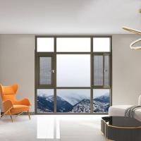 China Level 6 Water Tightness Aluminum Horizontal Open Casement Windows for Folding Screen for sale