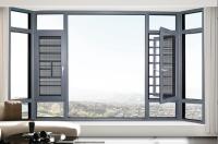 China Level 6 Water Tightness Aluminum Horizontal Open Casement Windows for Folding Screen for sale