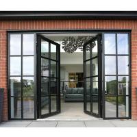 China 35dB Sound Insulation Coefficient Aluminum Alloy Casement Doors With 10 Sealing Layers for sale