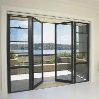 China 35dB Sound Insulation Coefficient Aluminum Alloy Casement Doors With 10 Sealing Layers for sale