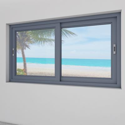 China Soundproof Aluminum Sliding Windows Affordable High Durability for Facade Decoration for sale