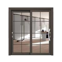 China Aluminum Sliding Windows with Muntins and 8-Way Seal Stainless Steel Screen Netting for sale