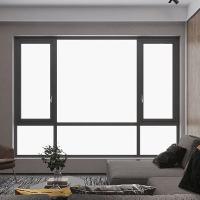 China Horizontal Opening Thermal Break Aluminum Casement Windows for Standardized Production for sale