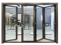China Finished Aluminum Double Glazed Casement Doors For Commercial Buildings And Offices for sale