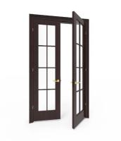 China Finished Aluminum Double Glazed Casement Doors For Commercial Buildings And Offices for sale