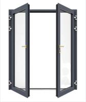 China 35dB Sound Insulation Thermal Break Aluminum Casement Doors With 10 Sealing Layers for sale