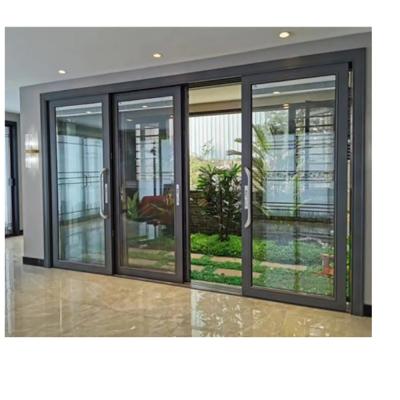 China SKATE Double Glazed Aluminium Alloy Sliding Door with 35dB Sound Insulation Coefficient for sale
