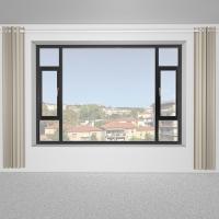 China Housing Project Aluminum Alloy Broken Bridge Casement Windows with Folding Screen for sale