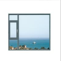 China Housing Project Aluminum Alloy Broken Bridge Casement Windows with Folding Screen for sale
