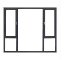 China Housing Project Aluminum Alloy Broken Bridge Casement Windows with Folding Screen for sale