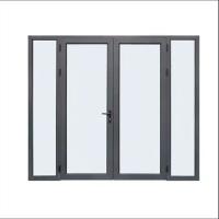 China Minimalist Design Waterproof Aluminum Alloy Casement Doors For Swing Opening Method for sale